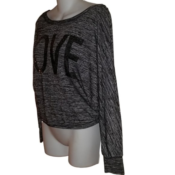 Labanga | Tops | Labanga Love Top Marled Black | Poshmark